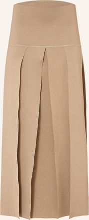 Alaia Ala&iuml;a Jerseyrock Mit Seide beige