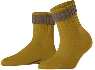 Burlington Plymouth W So laine unies 1 paire, Chaussettes Femme, Jaune Mustard 1593, 36-41