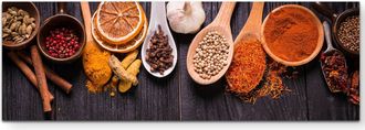 Paul Sinus Art Leinwandbilder | Bilder Leinwand 150x50cm Stillleben Gewürze