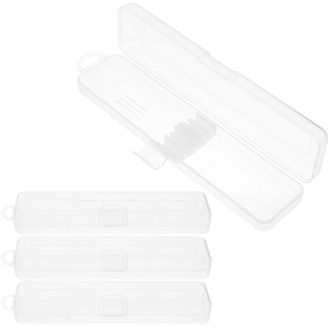 Cabilock Tragbare Aufbewahrungsbox F&uuml;r Trinkhalme 21 X 5 X 3 Cm - Wiederverwendbare Strohhalme Organizer Mit Staubschutz F&uuml;r K&uuml;che Reisen Und Barzubeh&ouml;r