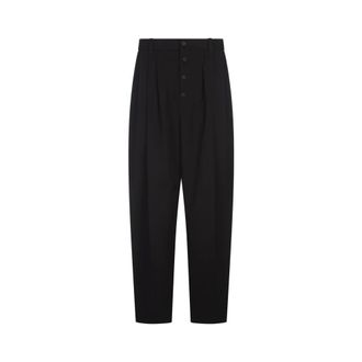 Jacquemus Weite Schwarze Hose Baumwollmischung - - Trousers - Herren - Schwarzk - M