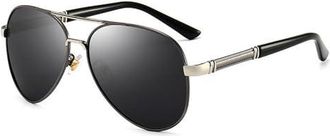 Generic Lunettes de soleil polarisées photochromiques pour homme et femme 2026 2024, Argent fusil, Taille unique