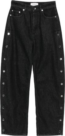 Sportmax jean Galante à boutons décoratifs - Noir