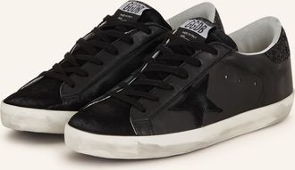 Golden Goose Sneaker Super-Star Mit Pailletten schwarz