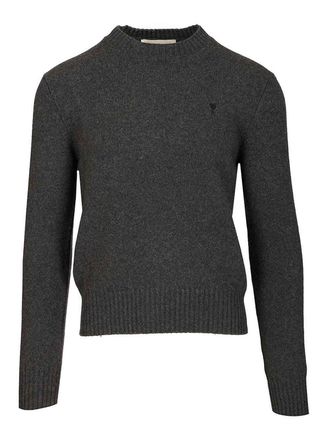 Ami Pull Col Rond - Noir