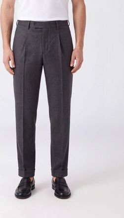 Pantaloni Torino Master schmal geschnittene Bundfaltenhose aus Wollmischung