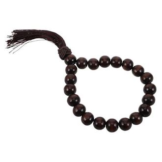 NUOBESTY Bracelet de Pri&egrave;re en Bois Naturel Noir Grand Format, Perles Bouddhistes pour Voiture, D&eacute;coration Int&eacute;rieure de Levier de Vitesse, Chapelet de Pri&egrave;re 
