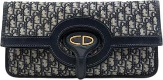 Dior Sac pochette pliable en toile Pre-owned - Femme - Pre-owned - Bleu - Taille: ONE Size