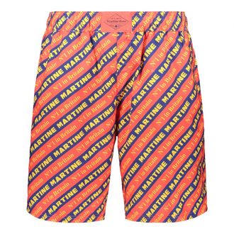 Martine Rose Logo-Print-Badeshorts mit Mesh-Futter - - Swimwear - Herren - Mehrfarbig - XL