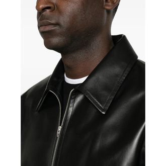 Jil Sander Calf Leather Jacket - Black