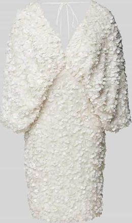 Rotate Knielanges Kleid mit Paillettenbesatz