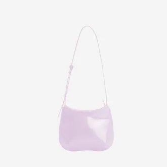 Jacquemus Womens Shoulder Bag Le Petit Bisou Rosa Chiaro Leather