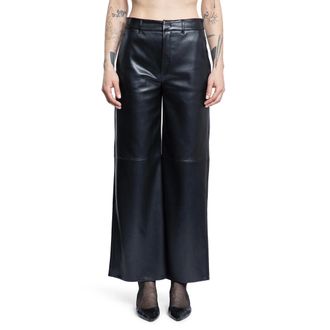 Max Mara Coated Nylon Wide Leg Trousers