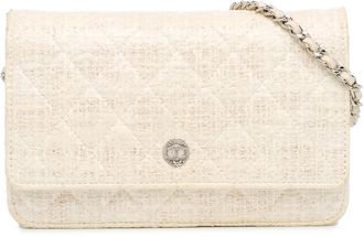 Chanel Hobo Bags - CC Coated Tweed Wallet On Chain - Gr. unisize - in Braun - f&uuml;r Damen