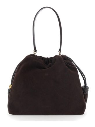 Etro Womens Shoulder Bag Kalispera Brown Goat Leather