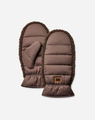 UGG F&auml;ustlinge aus fluff f&uuml;r Damen in Allspice, Gr&ouml;&szlig;e Nylon/Recycelte Materialien