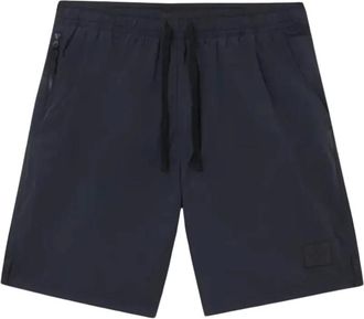 Stone Island Homme, Sport, Bleu, Taille: L S.i. Ghost Nylon Smerigliato Shorts