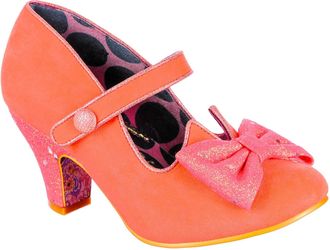 Irregular Choice Damen Piccolo Wide Fit Mary Jane Schuh, Orange, 42.5 EU Weit