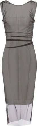 Maison Margiela Sheer Dress - Femme - Robes - Gris - Taille: 36 FR