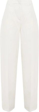 Blugirl Femme, Pantalons, Blanc, Taille: 38 FR Wide Pantalons