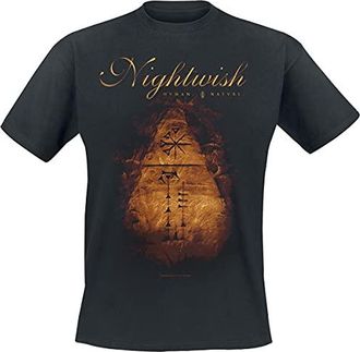 Nightwish Human. :||: Nature. Homme T-Shirt Manches Courtes Noir XXL
