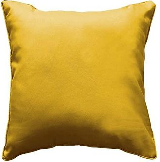 Douceur d'Intérieur Essentiel Kissen, Paspel, Polyester, Honig, 60 x 60 cm