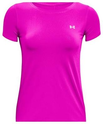 Under Armour Femme UA HG Armour SS, T-shirt compression l&eacute;ger pour femme, T-shirt femme au s&eacute;chage rapide, haut de compression pour femme