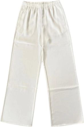 Calvin Klein Femme, Pantalons, Blanc, Taille: 42 FR Wide Pantalons