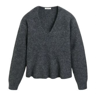 By Malene Birger Grauer Melange Mohair Pullover - - Knitwear - Damen - Grau - S
