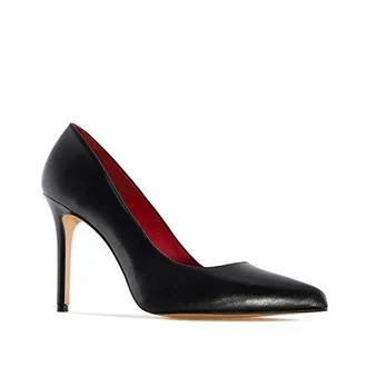 Andres Machado Escarpins pour Femme et Adolescent en Cuir por l´Hiver ou l´été - Diana - Stiletto/Talons Hauts - Fabriquées en Espagne - Cuir Noir, Taille EU 45