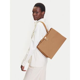 Tommy Hilfiger Handtasche Tommy Hilfiger Th Her Tote AW0AW17191 Braun