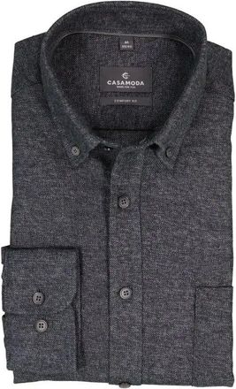 Casamoda CasaModa Herren Hemden schwarz Flanell