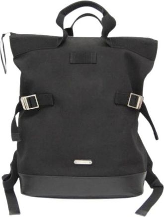 Saint Laurent unisex, Pre-owned, Noir, Taille: ONE Size Sac &agrave; dos en toile Pre-owned