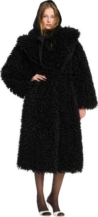 Rotate Rotate Birger Christensen, Femme, Manteaux, Noir, Taille: 34/36 FR Manteau de fourrure