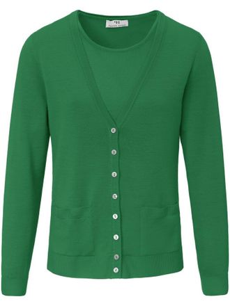 Peter Hahn Twinset aus 100% Schurwolle-Pure Tasmanian Wool Peter Hahn gr&uuml;n