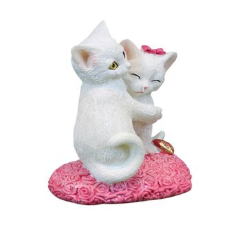 Cabilock Einzigartiges Katzenstatuen-Ornament-Set F&uuml;r Zuhause Katzenstatue Ornament Aus Kunstharz Bastelschmuck F&uuml;r Wohnzimmer