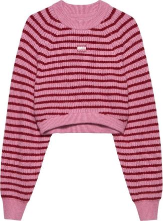 Tommy Jeans Femme, Pulls, Rose, Taille: 36 FR Pull Rose en Laine Mélangée Boxy