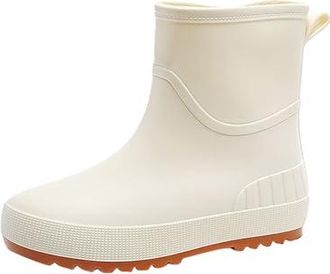 Generic Chaussures de pluie japonaises mi-mollet pour femmes, chaussures aquatiques &agrave; lext&eacute;rieur non mi-mollet, bottes de pluie courtes pour adultes, bottes d