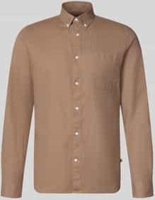 Matinique Regular Fit Freizeithemd mit Leinen-Anteil