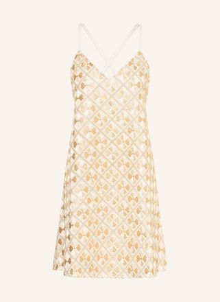 Greek Archaic Kori Strandkleid Mit Glitzergarn weiss