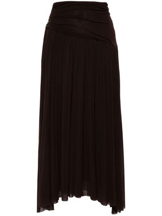 Philosophy di Lorenzo Serafini jupe à détails drapés - Marron