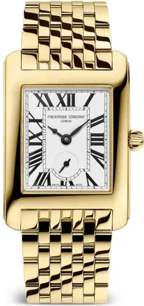 Frederique Constant montre Carr&eacute;e Small Seconds 36 mm - Blanc