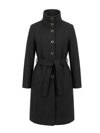 Pinko Knielanger Mantel - Schwarz