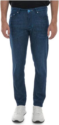 Sartoria Tramarossa Homme, Jeans, Bleu, Taille: W42 Leonardo 5 Pocket Denim Jeans