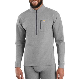 Carhartt Work in Progress Herren Base Force Heavyweight Quarter-Zip Unterhemd, Shadow Heather, Gro&szlig;