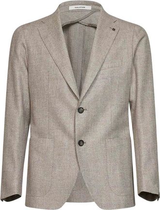 Tagliatore Blazer &agrave; chevrons - Homme - Vestes - Beige - Taille: XL