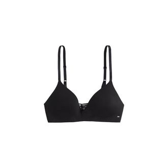 Tommy Hilfiger Soutien-gorge triangle uni &agrave; d&eacute;tail dentelle
