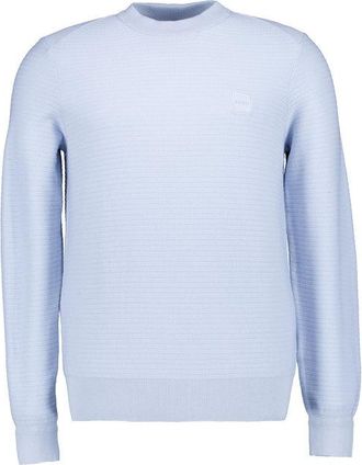 Boss Orange by Hugo Boss BOSS Orange Herren Pullover blau unifarben