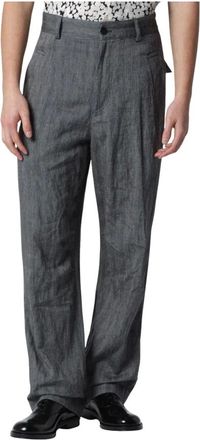 Dries Van Noten Homme, Pantalons, Noir, Taille: XL Pantalon Droit