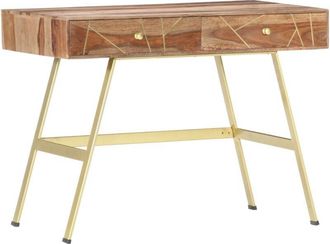 vidaXL Vidaxl - Bureau avec tiroirs 100x55x75 cm bois solide